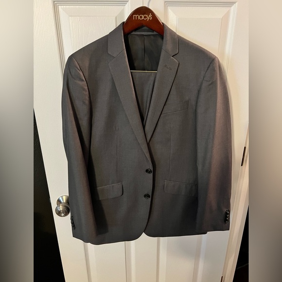 Bar III | Suits & Blazers | Bar Iii Grey Slim Suit 34 X 3 Pants And 40s ...